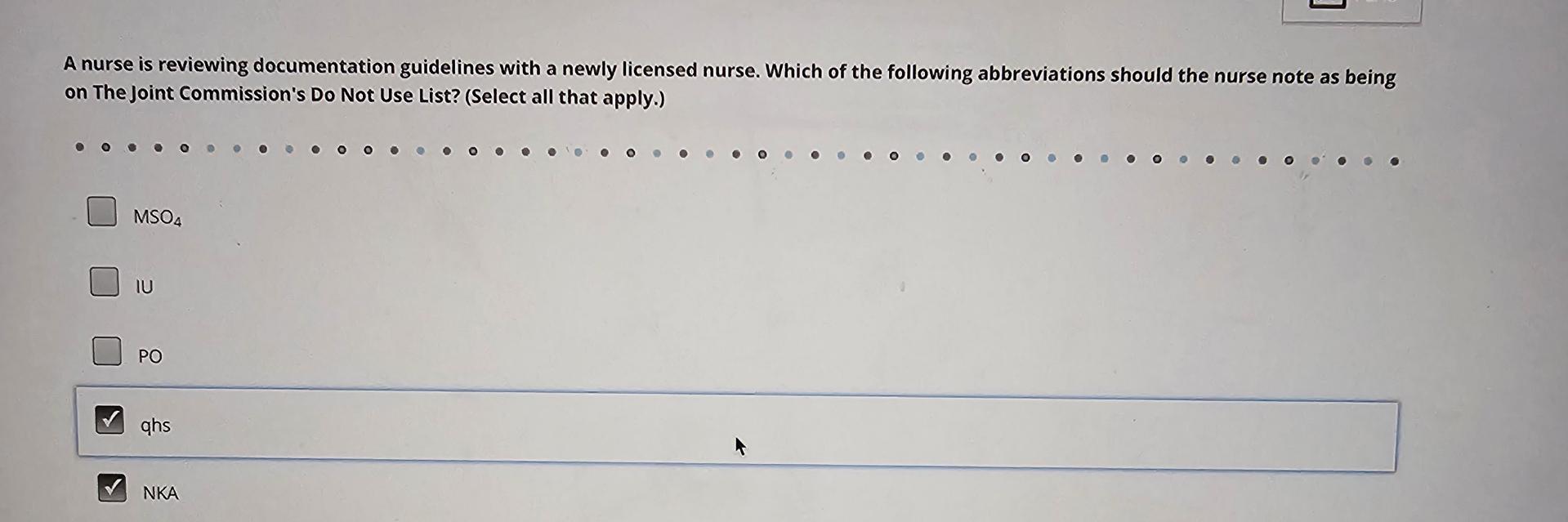 Solved A nurse is reviewing documentation guidelines with a | Chegg.com