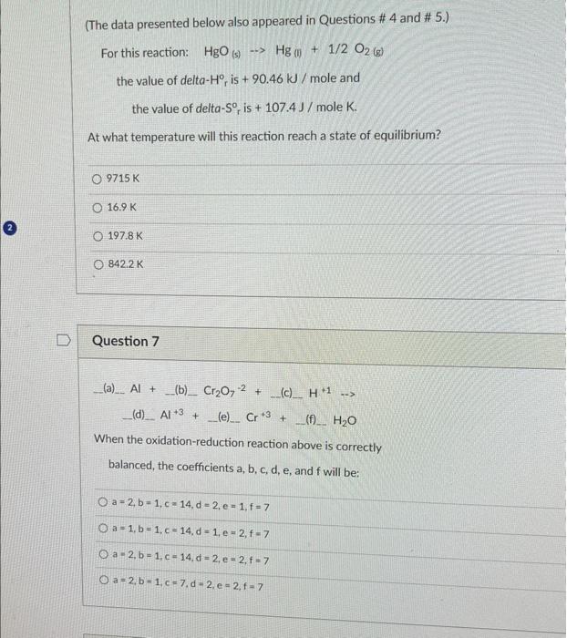 Solved (The data presented below also appeared in Questions | Chegg.com