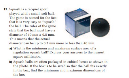 Solved Squash is a racquet sport played with a small, soft | Chegg.com