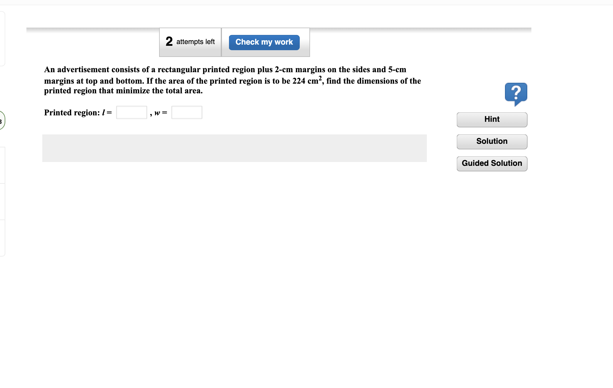 Solved 2 ﻿attempts leftAn advertisement consists of a | Chegg.com