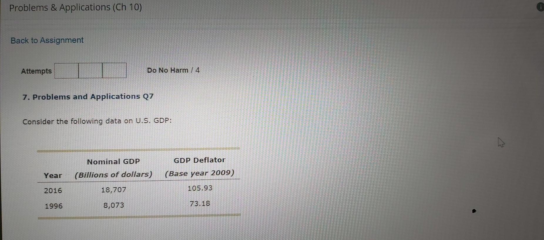 Solved Problems & Applications (Ch 10) Back to Assignment | Chegg.com