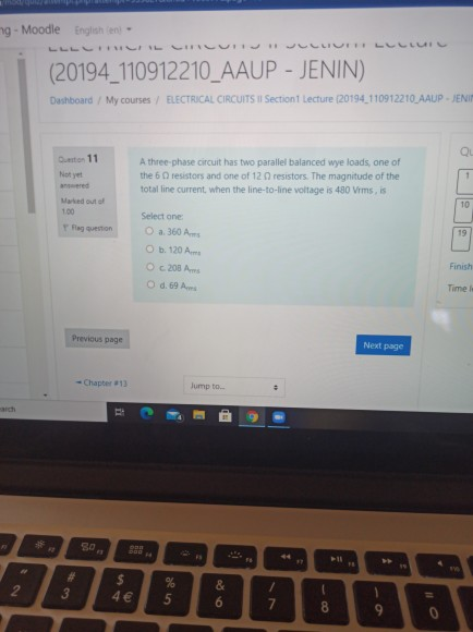 Solved (20194_110912210_AAUP - JENIN) Dashboard My courses | Chegg.com