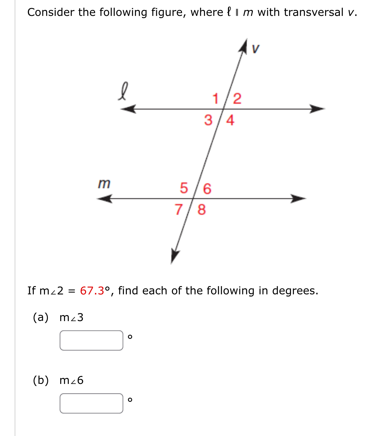 Solved Consider the following figure, where l||m ﻿with | Chegg.com