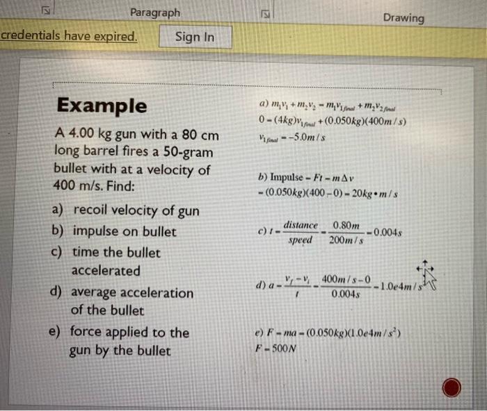 Solved Why We Need To Use Vavg To Find Time The Bullet In
