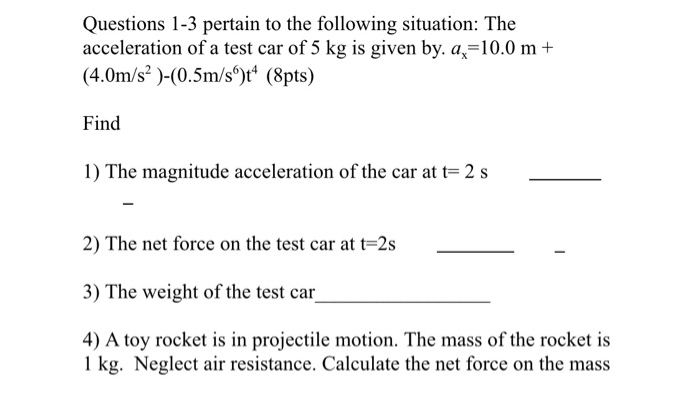 Solved Questions 1-3 pertain to the following situation: The | Chegg.com