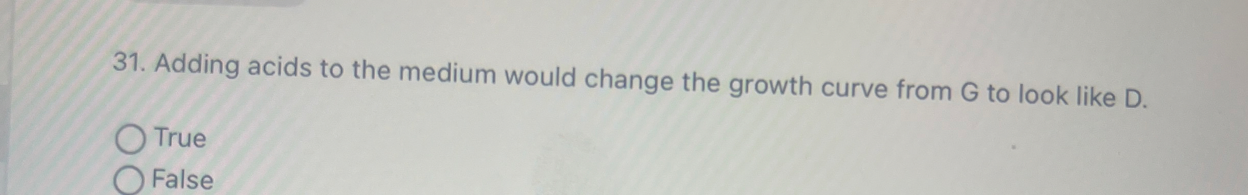 Solved Adding acids to the medium would change the growth | Chegg.com