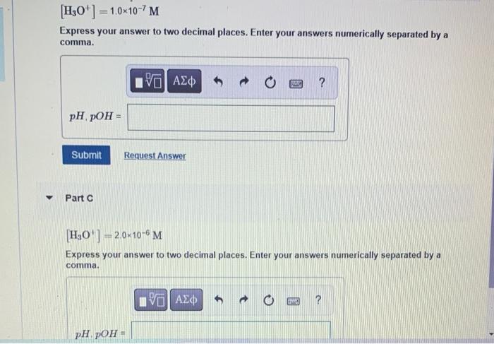 Solved Calculate [H3O+]in the following aqueous solution at | Chegg.com