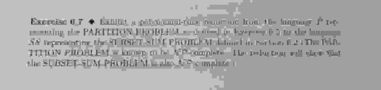 Solved Exhibit a polynomial-time reduction from the language | Chegg.com