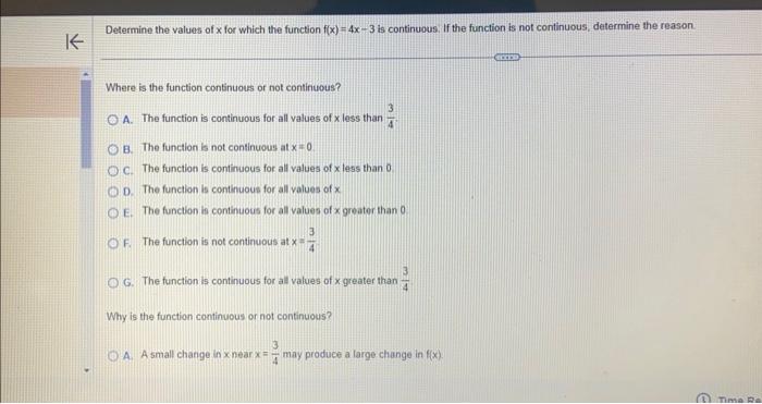 Solved Determine the values of x for which the function | Chegg.com