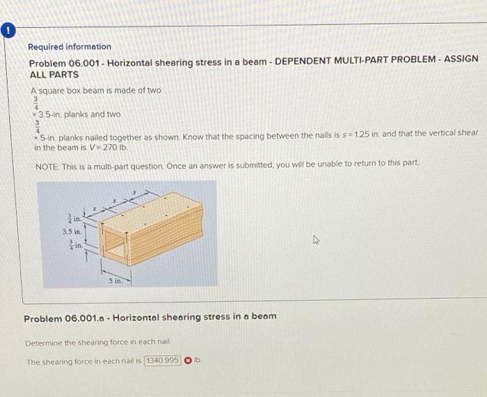 Solved 0 Required information Problem 06.001 - Horizontal | Chegg.com