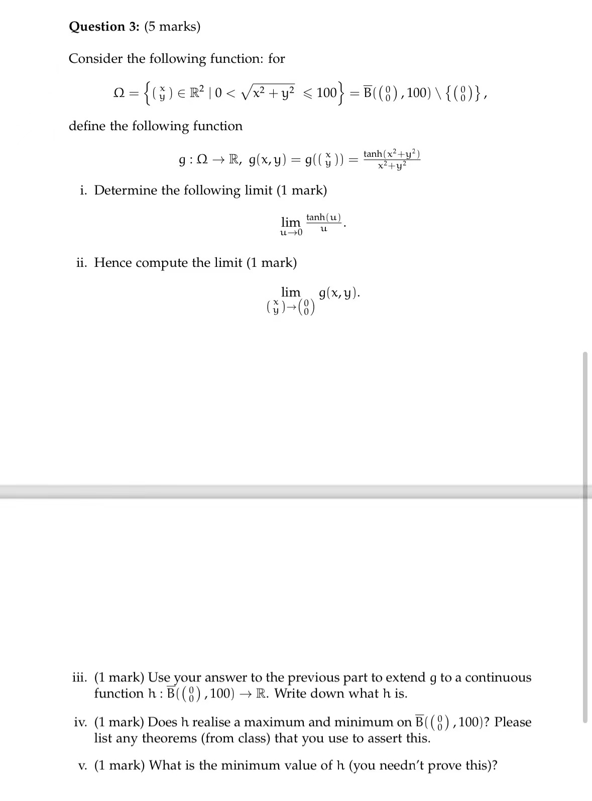 Solved Question 3: (5 marks)Consider the following | Chegg.com Solved Question 3: (5 marks)Consider the following | Chegg.com