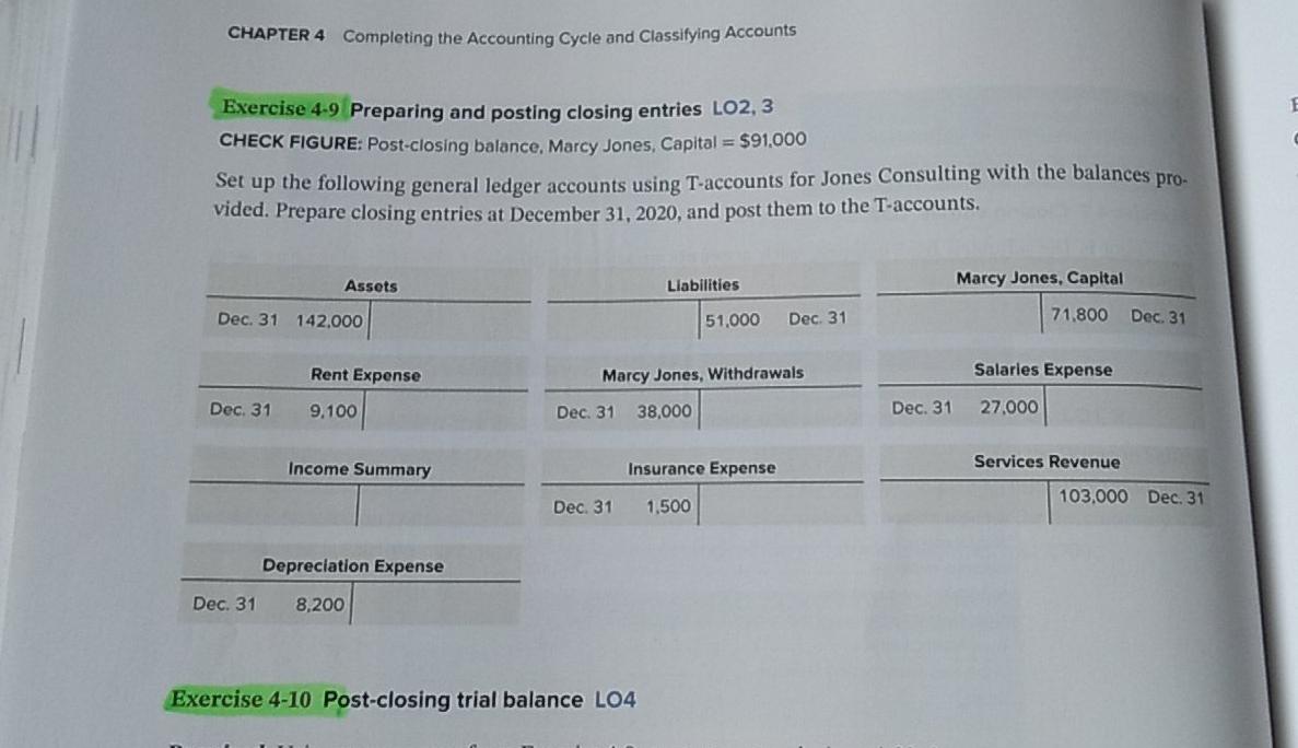 Solved CHAPTER 4 Completing the Accounting Cycle and | Chegg.com