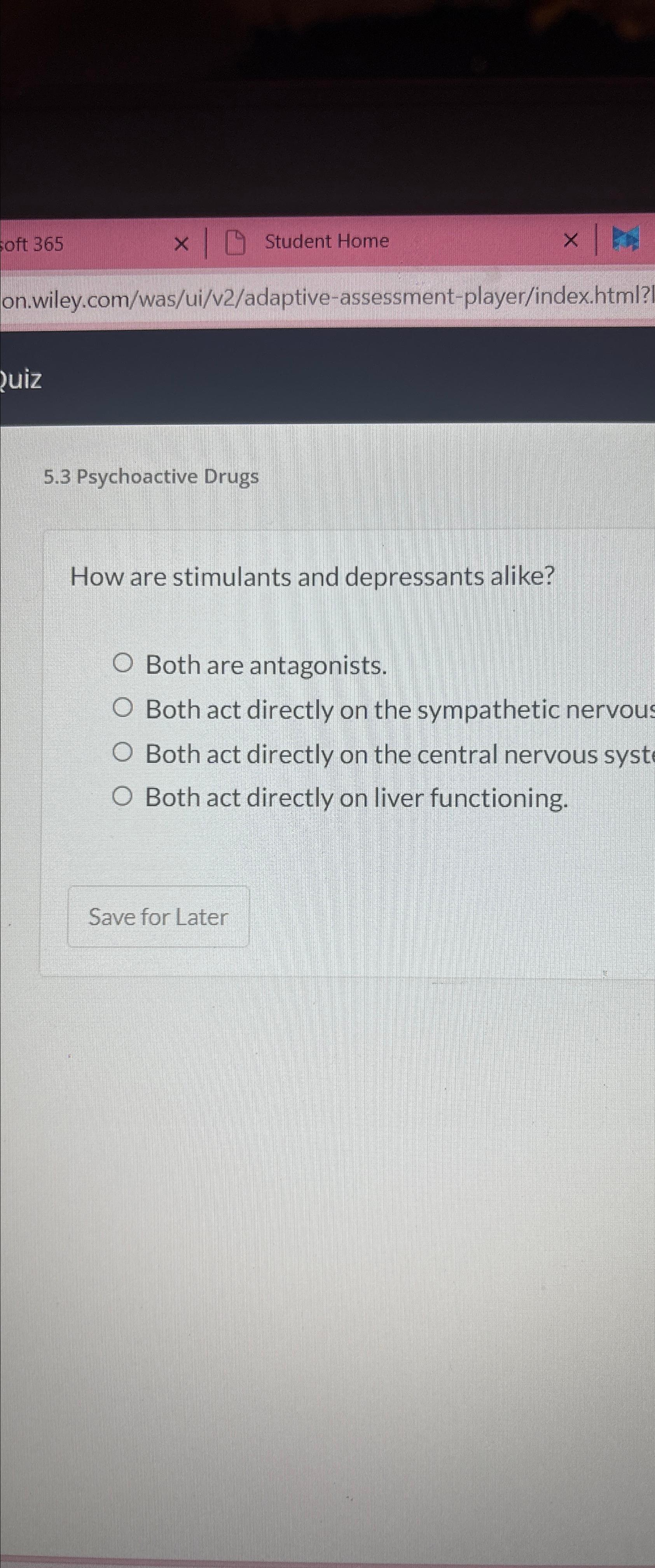 Solved 5.3 ﻿Psychoactive DrugsHow are stimulants and | Chegg.com