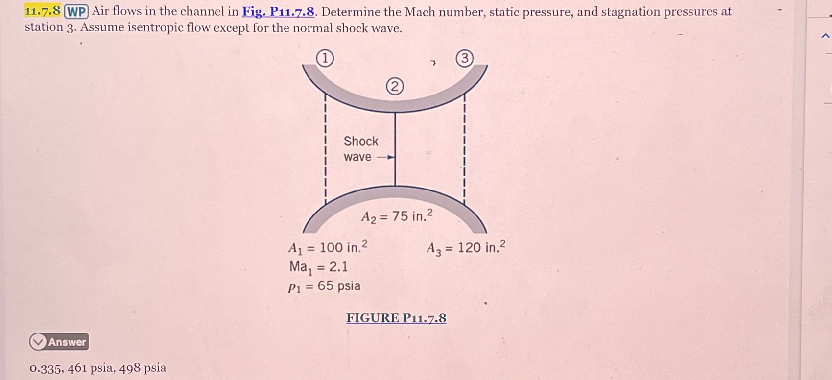 Solved Air flows in the channel in Fig. P11.7.8. ﻿Determine | Chegg.com