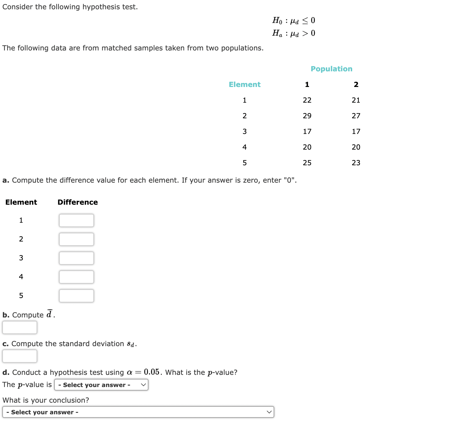 Solved Consider the following hypothesis | Chegg.com