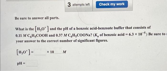 Solved Enter your answer in the provided box. A buffer is | Chegg.com