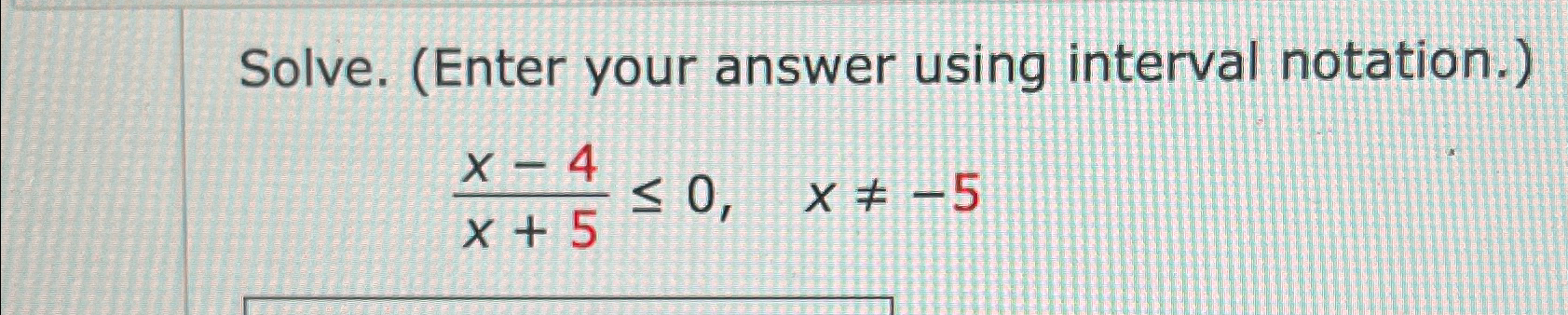 Solved Solve. (Enter your answer using interval | Chegg.com