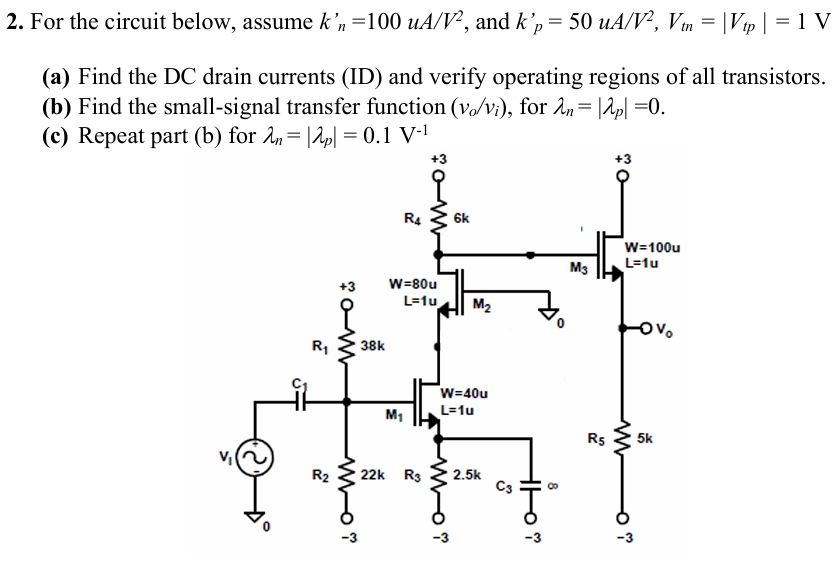 For the circuit below, assume | Chegg.com