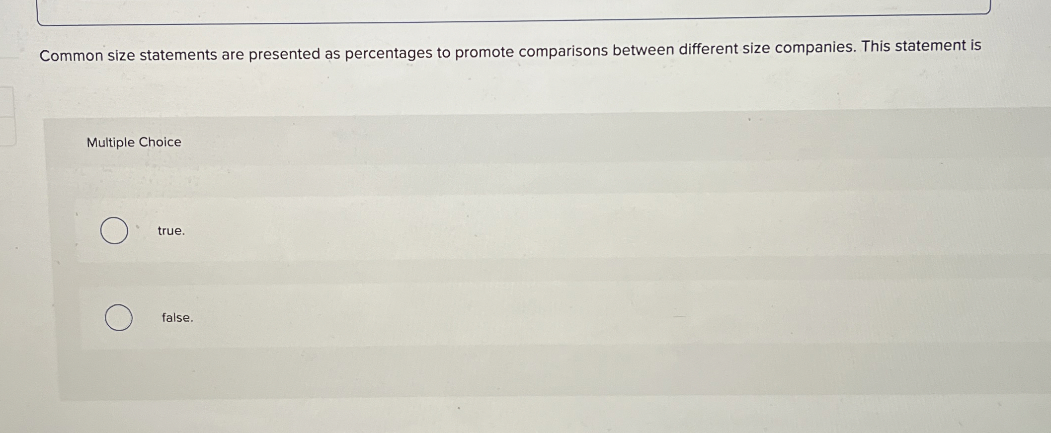 Solved Common size statements are presented as percentages | Chegg.com