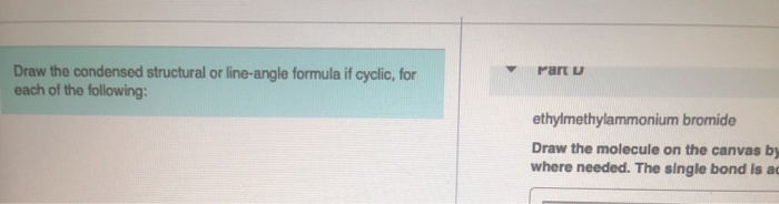Solved draw the condensed structural or line-angle formula | Chegg.com