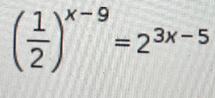 Solved 1 ( X-9 = 23-5 22 | Chegg.com