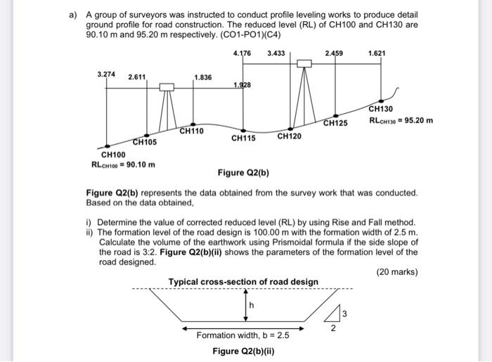 Solved a) A group of surveyors was instructed to conduct | Chegg.com