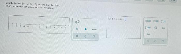 Solved Graph the set