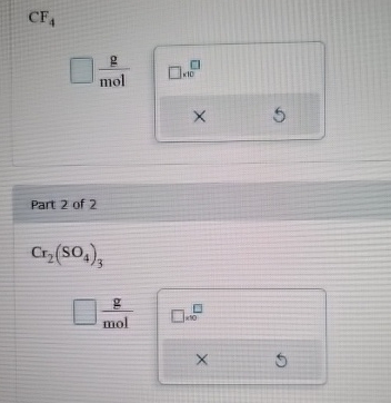 Solved Determine the molar mass of each compound. Round to | Chegg.com