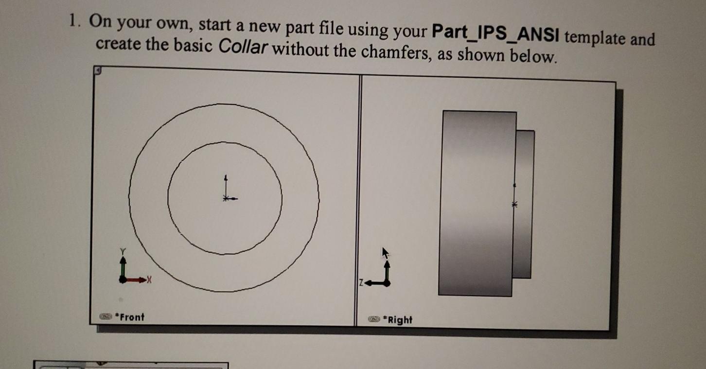 Solved easy problem (Solidworks) can you make this Collar | Chegg.com