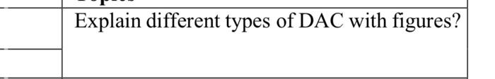 Solved Explain different types of DAC with figures? | Chegg.com