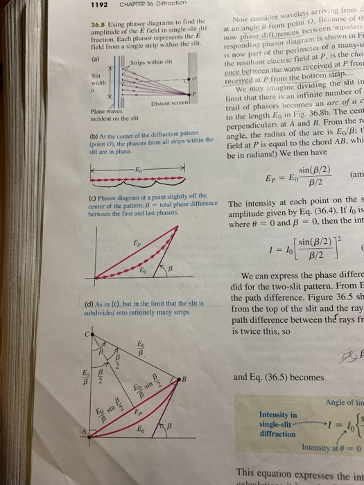 Solved Can someone explain why the phasors are in phase at | Chegg.com