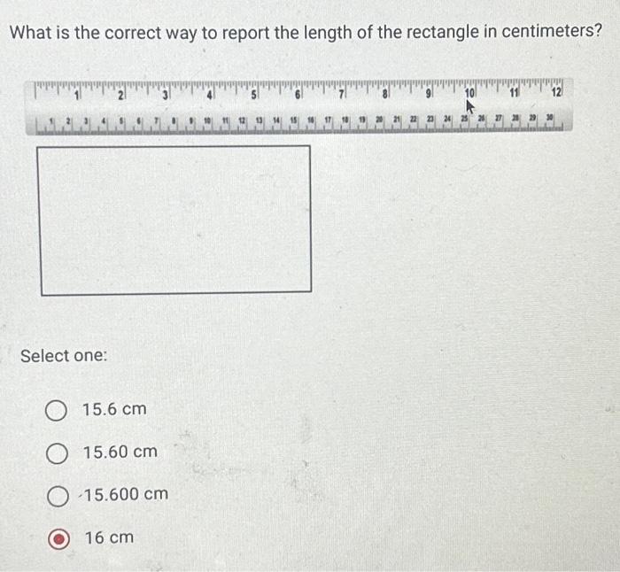 Solved What is the correct way to report the length of the | Chegg.com