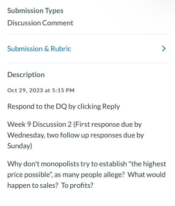 Solved Submission Types Discussion Comment Submission \& | Chegg.com