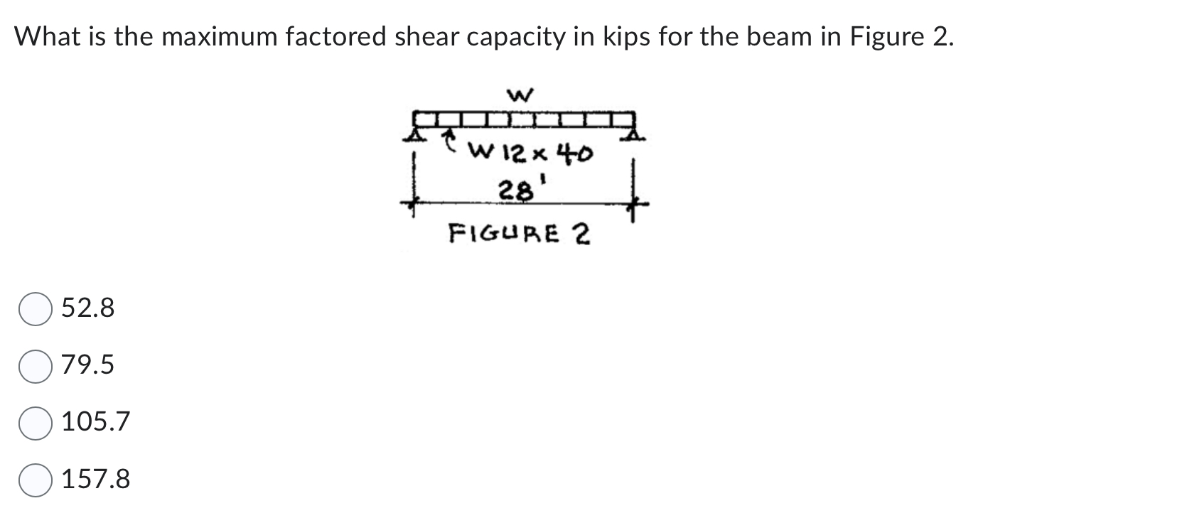 Solved What is the maximum factored shear capacity in kips | Chegg.com