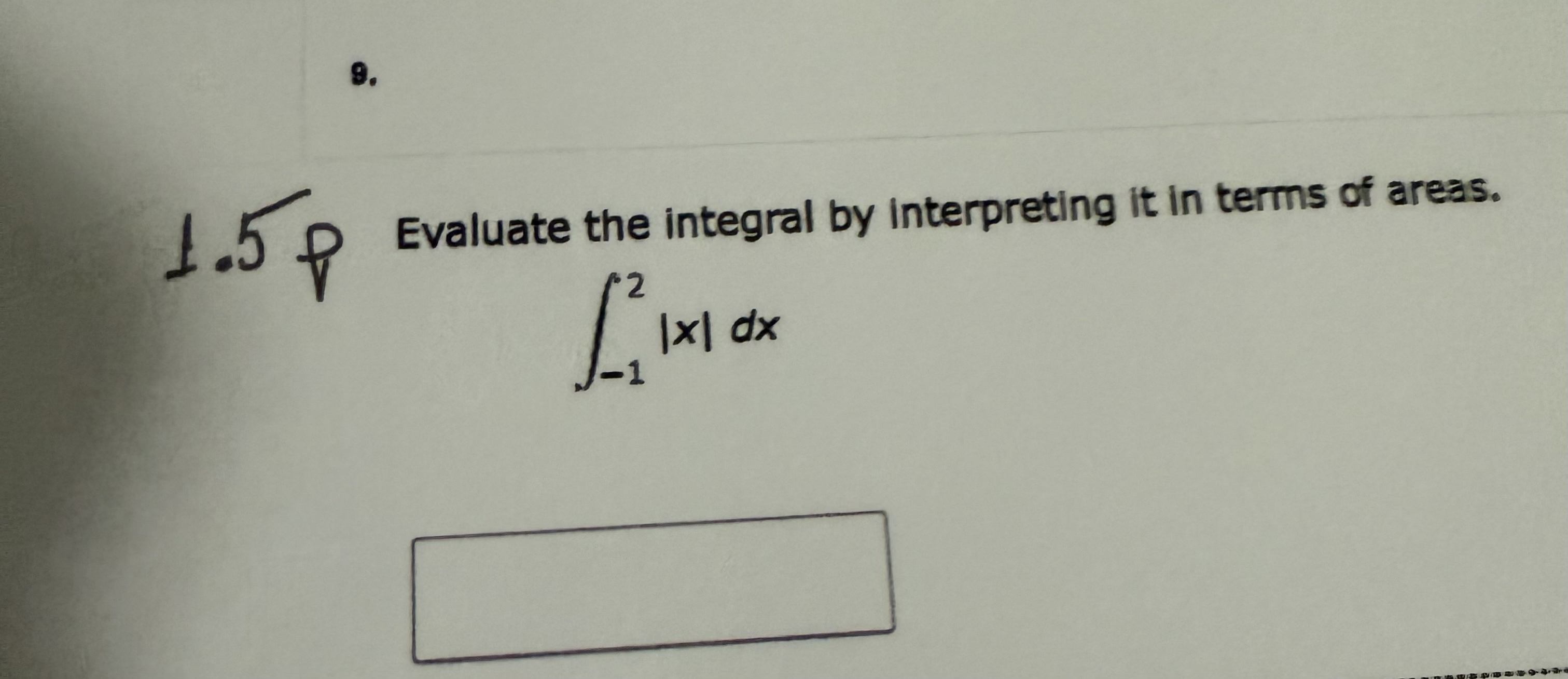 Solved 1.5 ﻿Evaluate the integral by interpreting it in | Chegg.com