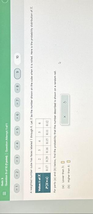 Solved E Quiz 3 Question 9 of 10 (1 point) | Question | Chegg.com