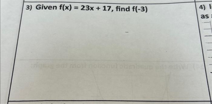 Solved f(x)=23x+17 | Chegg.com