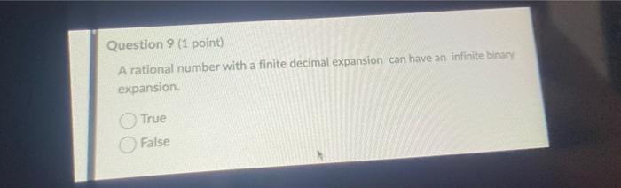 Solved A rational number with a finite decimal expansion can | Chegg.com