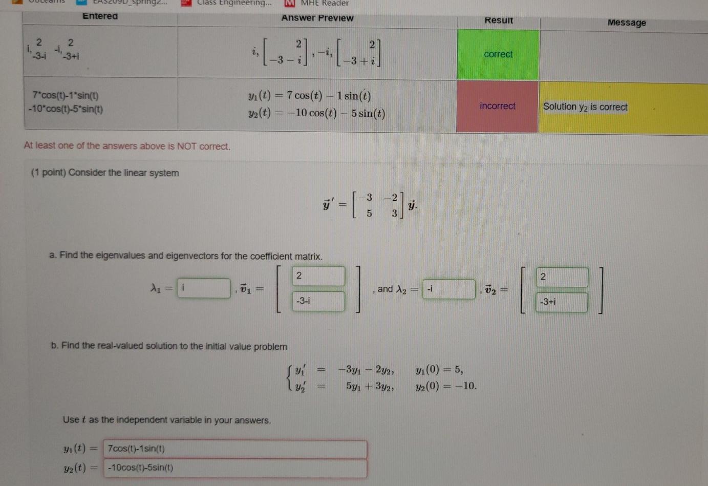 Solved Class Engineering... M MHE Reader Entered Answer | Chegg.com