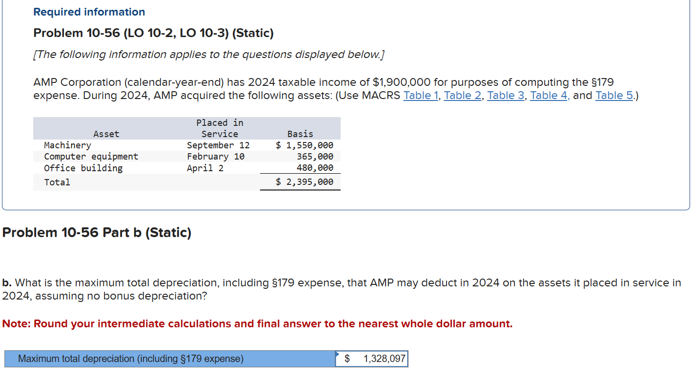 Solved Problem 10-56 ﻿Part b (Static)b. ﻿What is the maximum | Chegg.com