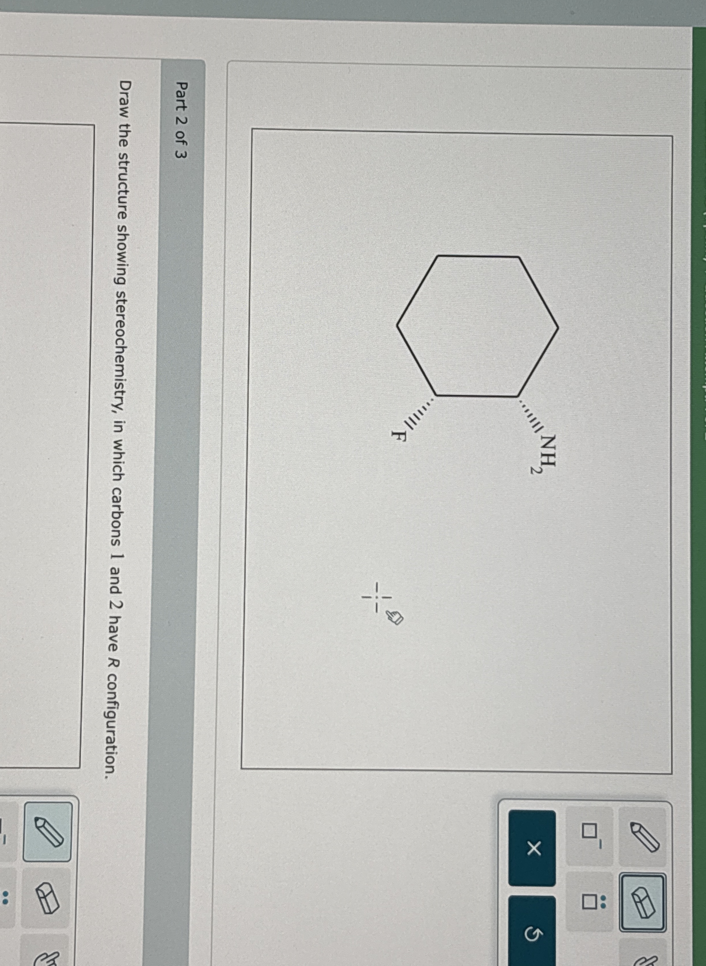 Solved Part 2 ﻿of 3Draw the structure showing | Chegg.com
