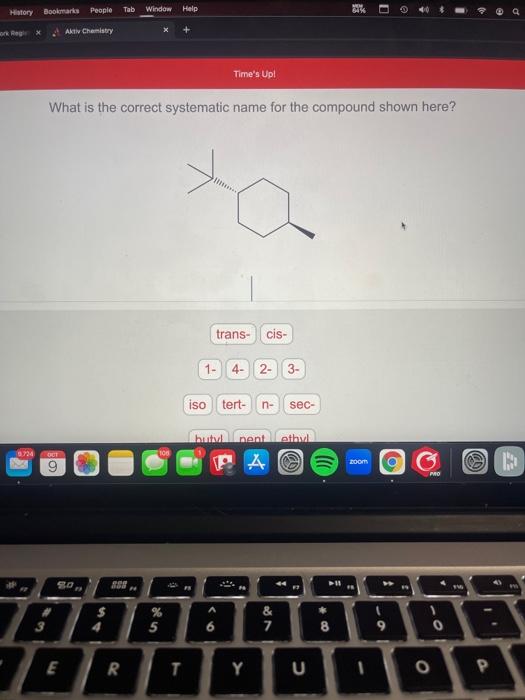 Solved What is the correct IUPAC name for the compound | Chegg.com