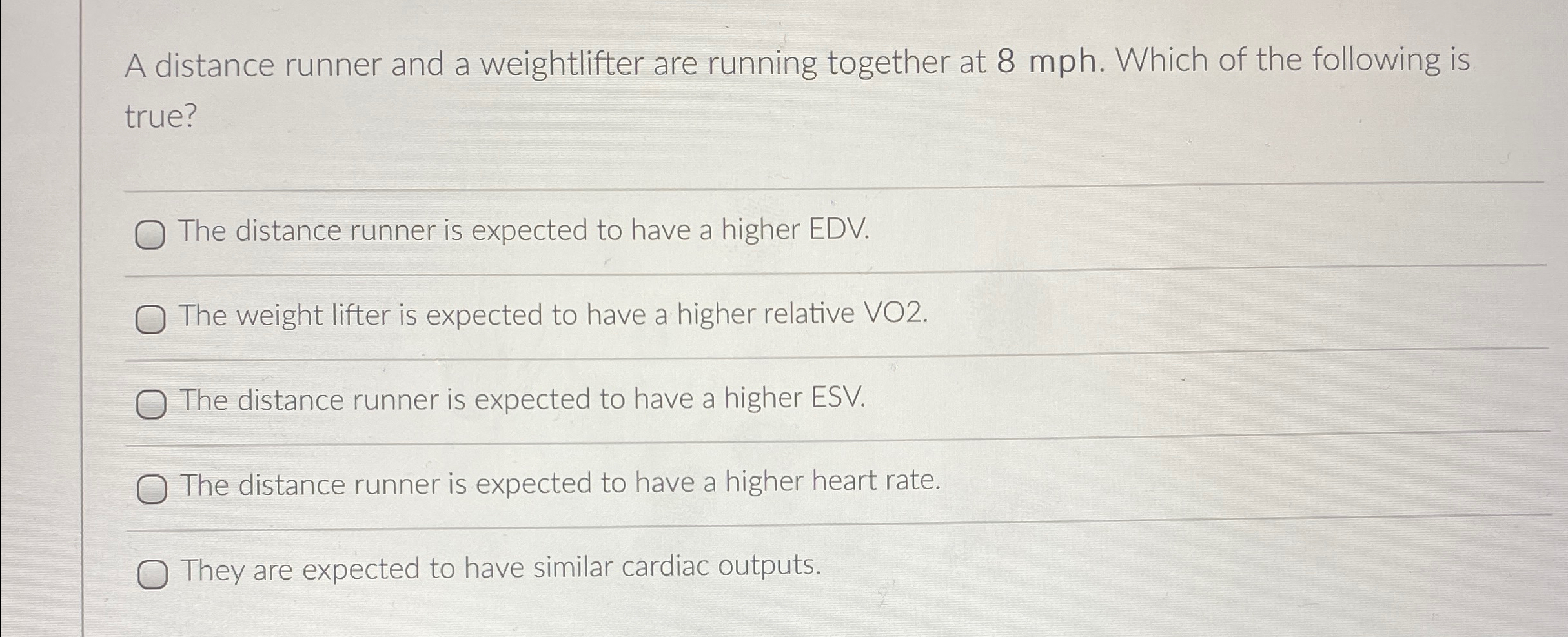 Solved A distance runner and a weightlifter are running | Chegg.com