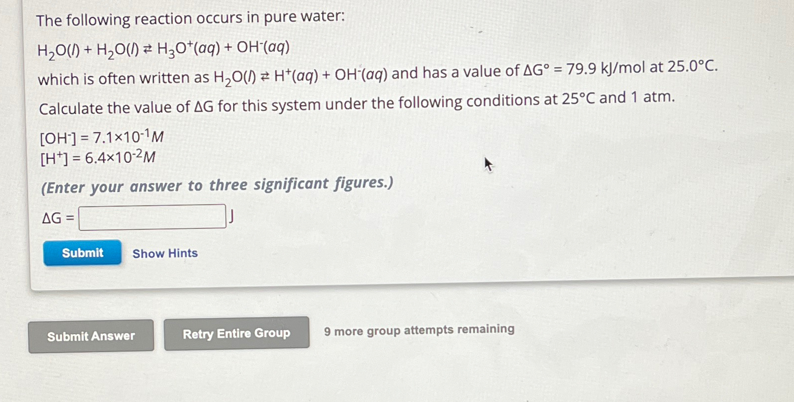 Solved The following reaction occurs in pure | Chegg.com