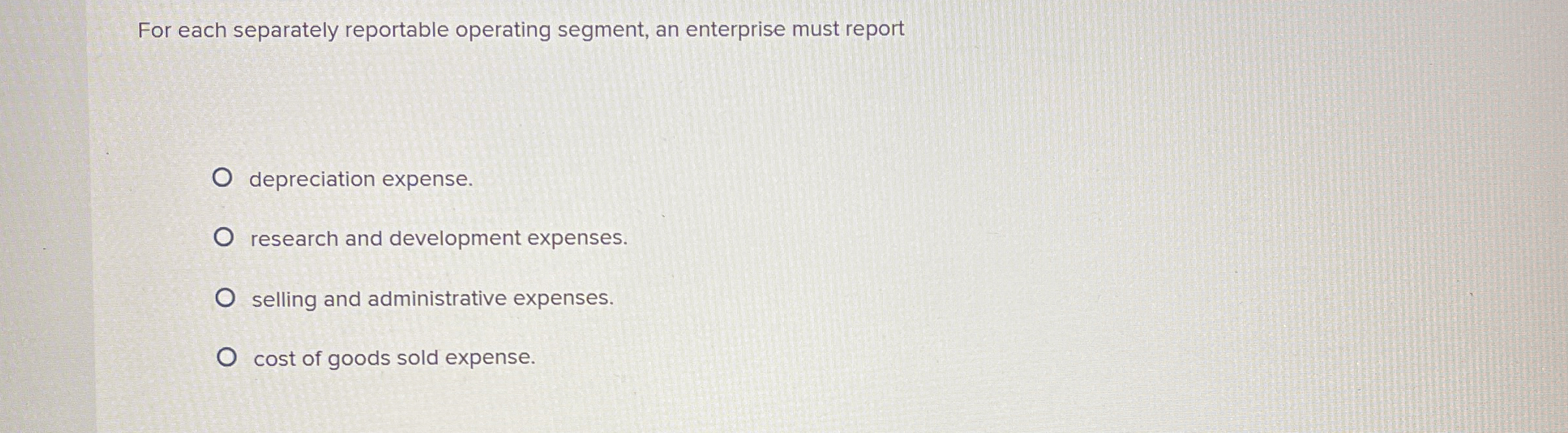 Solved For each separately reportable operating segment, an | Chegg.com