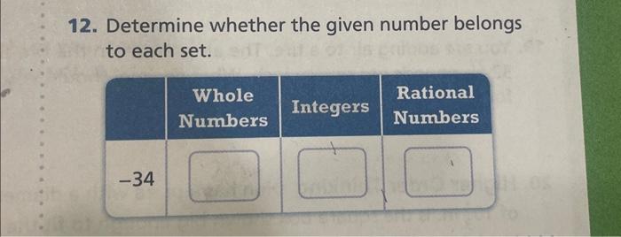 Solved 2. Determine whether the given number belongs to each | Chegg.com Solved 2. Determine whether the given number belongs to each | Chegg.com
