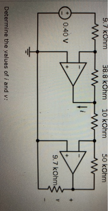 Solved 9.7 kOhm 38.8 kOhm 10 kOhm 50 kOhm 0.40 V 9.7 kOhm | Chegg.com