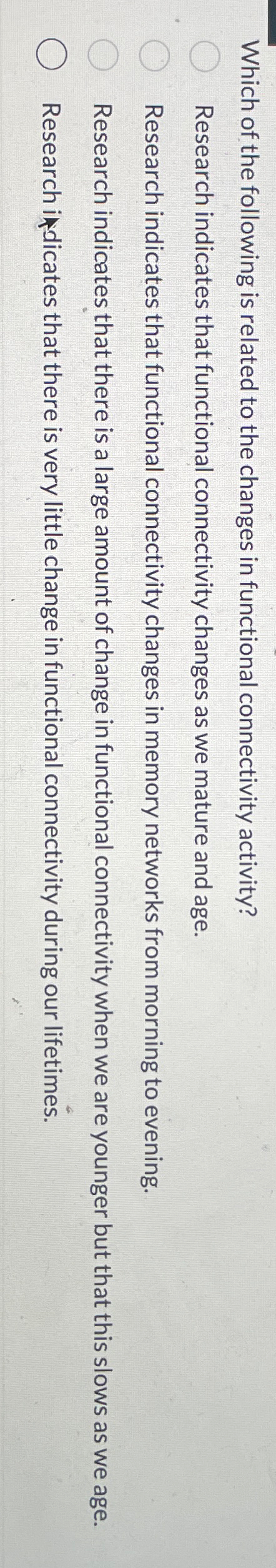 Solved Which of the following is related to the changes in | Chegg.com