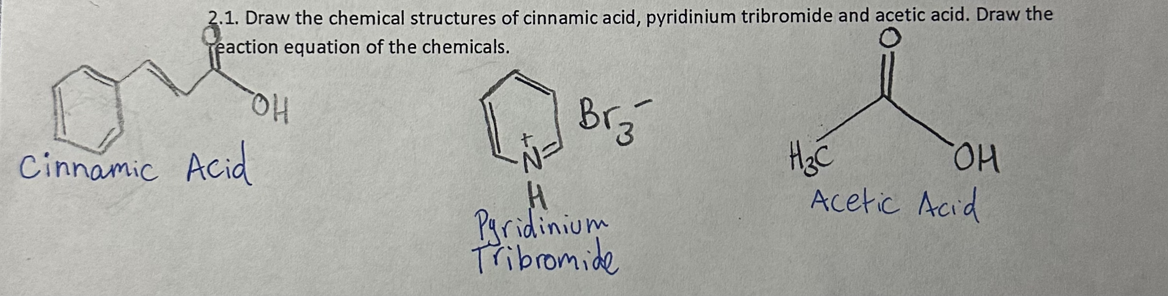 Solved by an EXPERT Draw the chemical structures of cinnamic acid ...