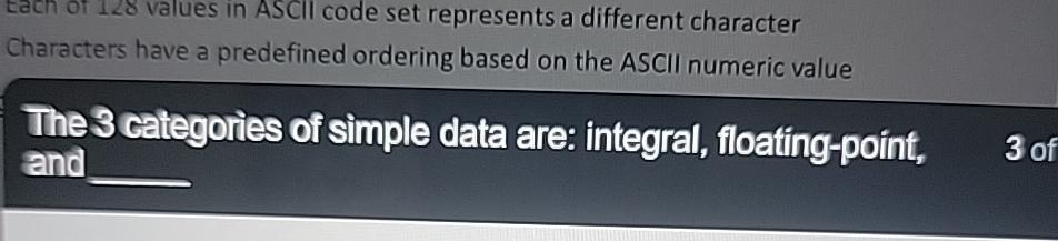 Solved tach of 128 ﻿values in ASCll code set represents a | Chegg.com